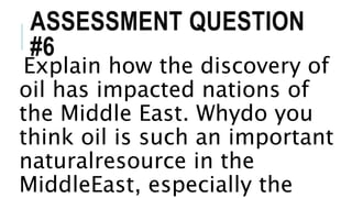 Oil in the Middle East | PPTX