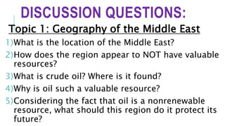 Oil in the Middle East | PPTX