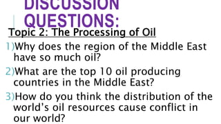 Oil in the Middle East | PPTX