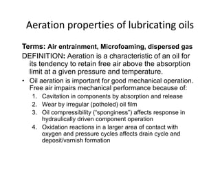 Oil aeration screening test method | PDF