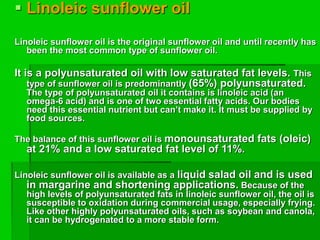 Oil and Fat Technology Lectures I (Classification) | PPT