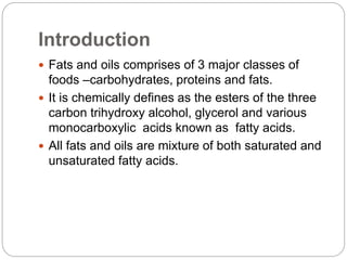Oil and fat processing | PPTX | Chemistry | Science