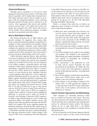 Oil And Gas Company Valuations Business Valuation Review | PDF