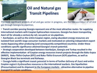 Oil and gas infrastructure of Georgia: ongoing and prospective projects ...