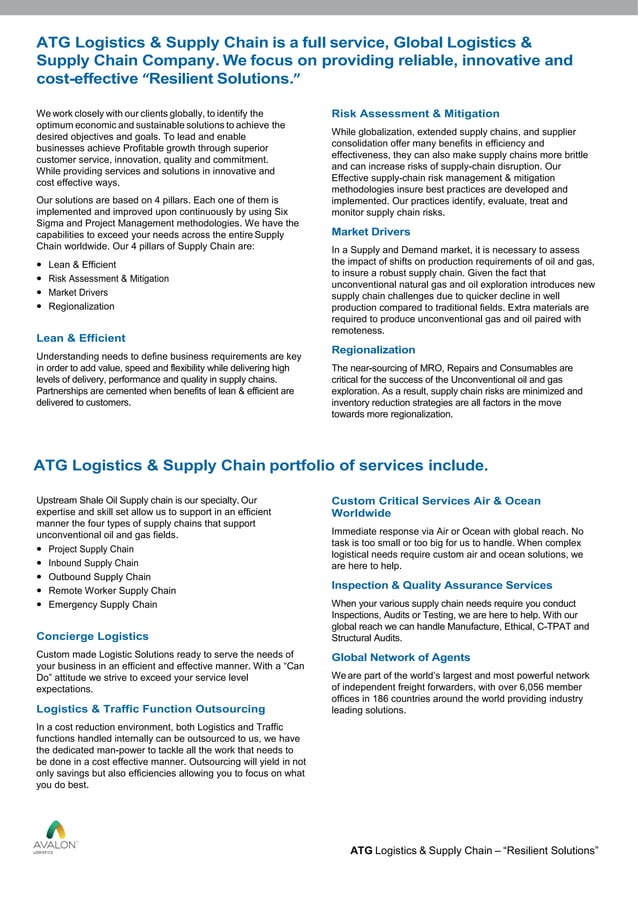 Oil and gas logistics | PDF | Logistics | Business