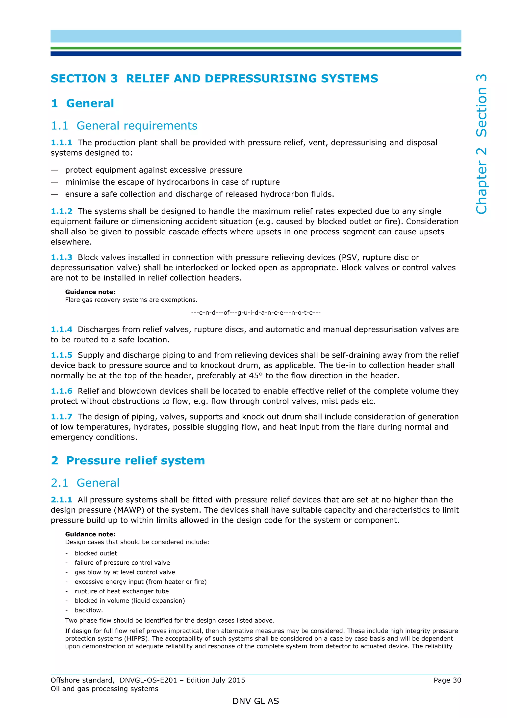 Oil and gas processing systems dnvgl os-e201 | PDF