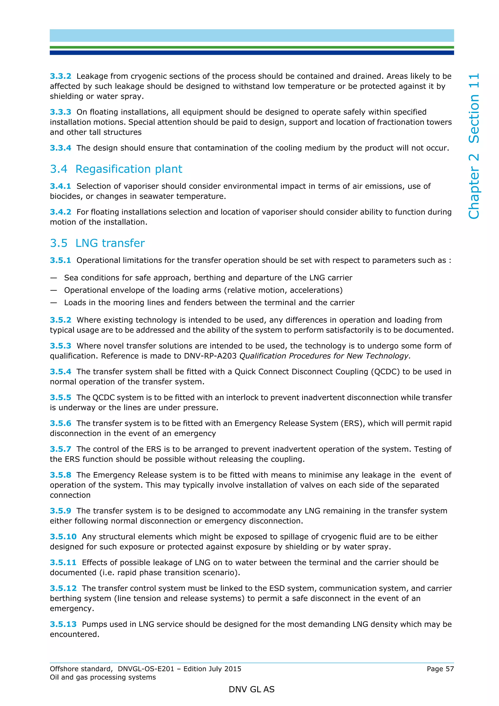 Oil and gas processing systems dnvgl os-e201 | PDF