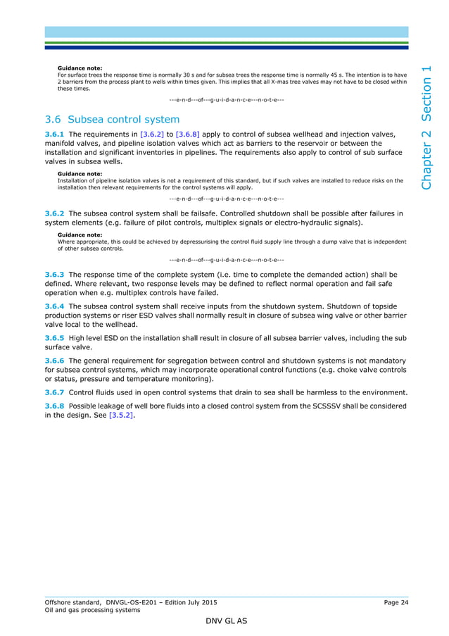 Oil and gas processing systems dnvgl os-e201 | PDF