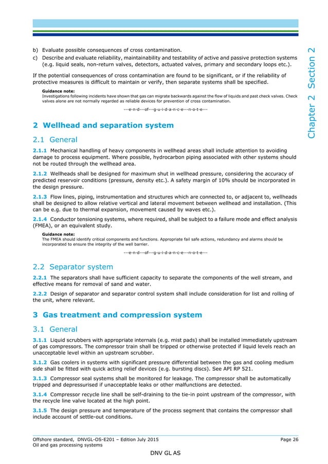 Oil and gas processing systems dnvgl os-e201 | PDF
