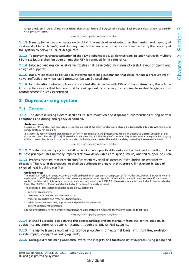 Oil and gas processing systems dnvgl os-e201 | PDF