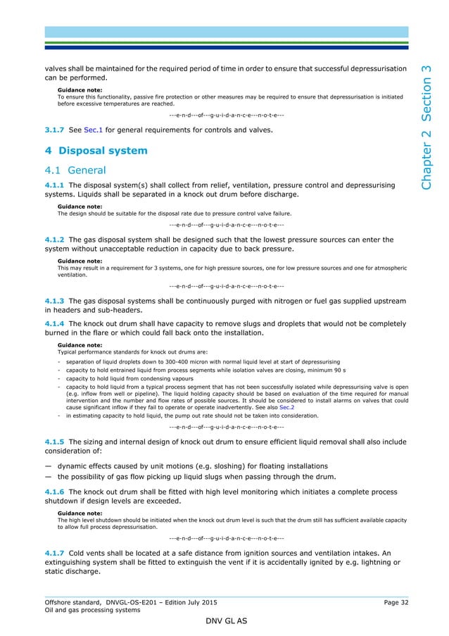 Oil and gas processing systems dnvgl os-e201 | PDF
