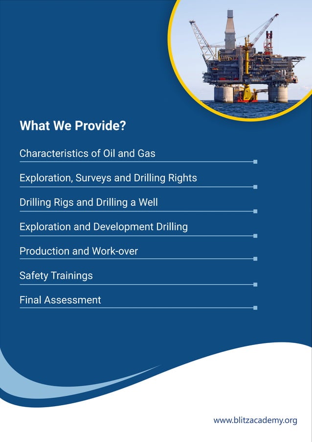 Oil and gas courses in kochi,kerala | Blitz Academy | PDF