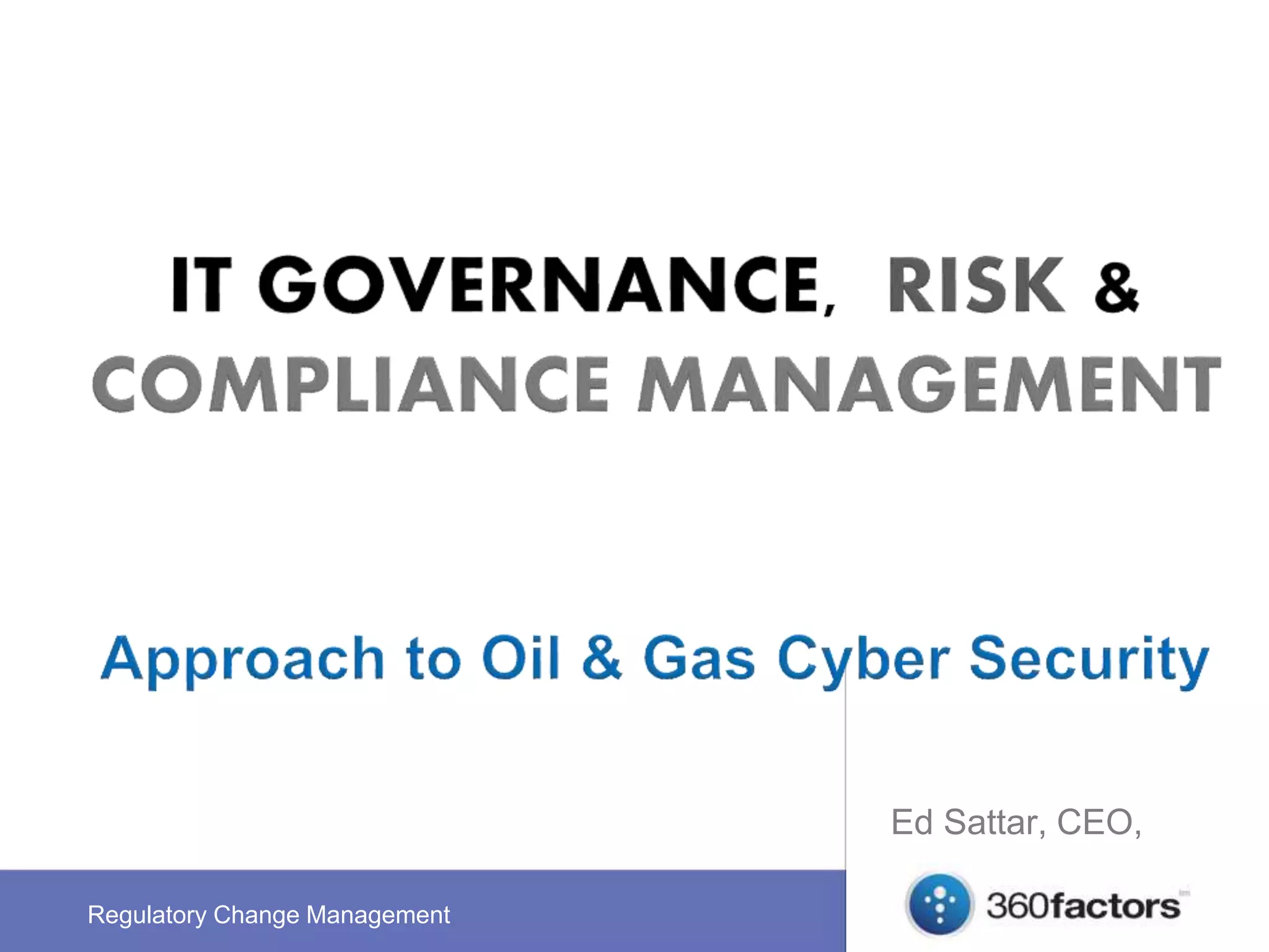 Cyber Security IT GRC Management Model and Methodology. | PPTX