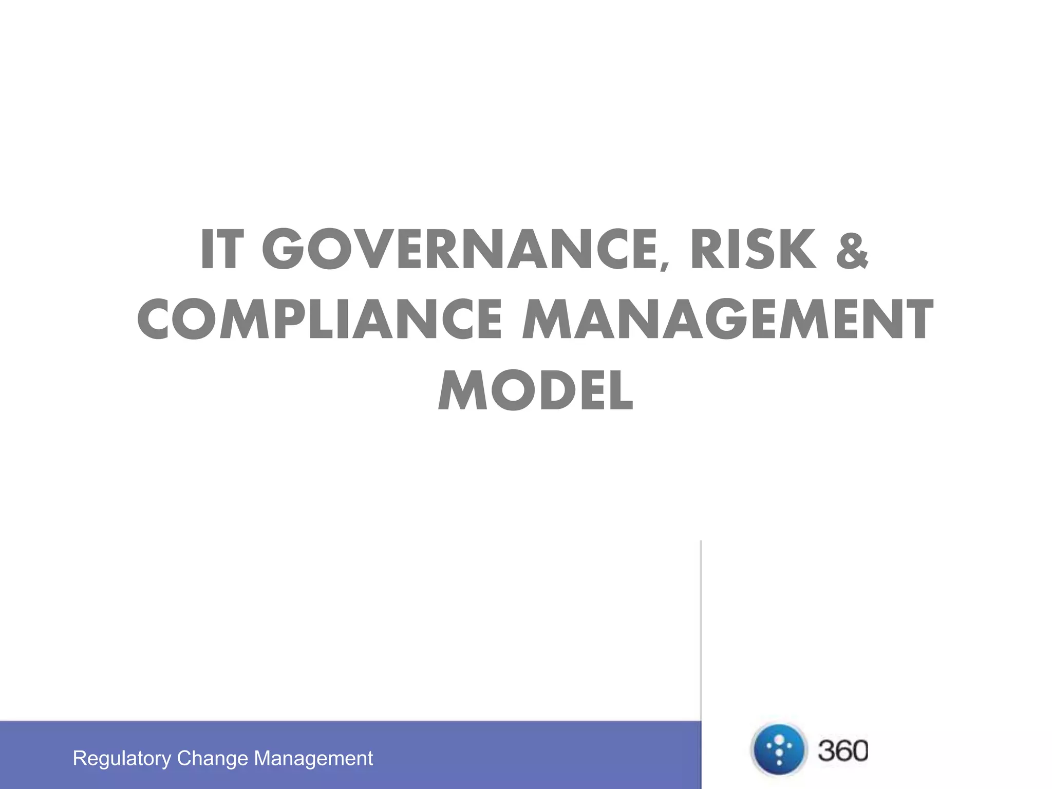 Cyber Security IT GRC Management Model and Methodology. | PPTX