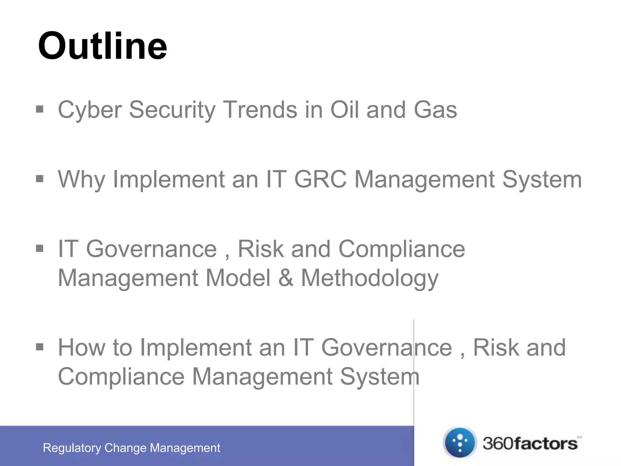 Cyber Security IT GRC Management Model and Methodology. | PPTX