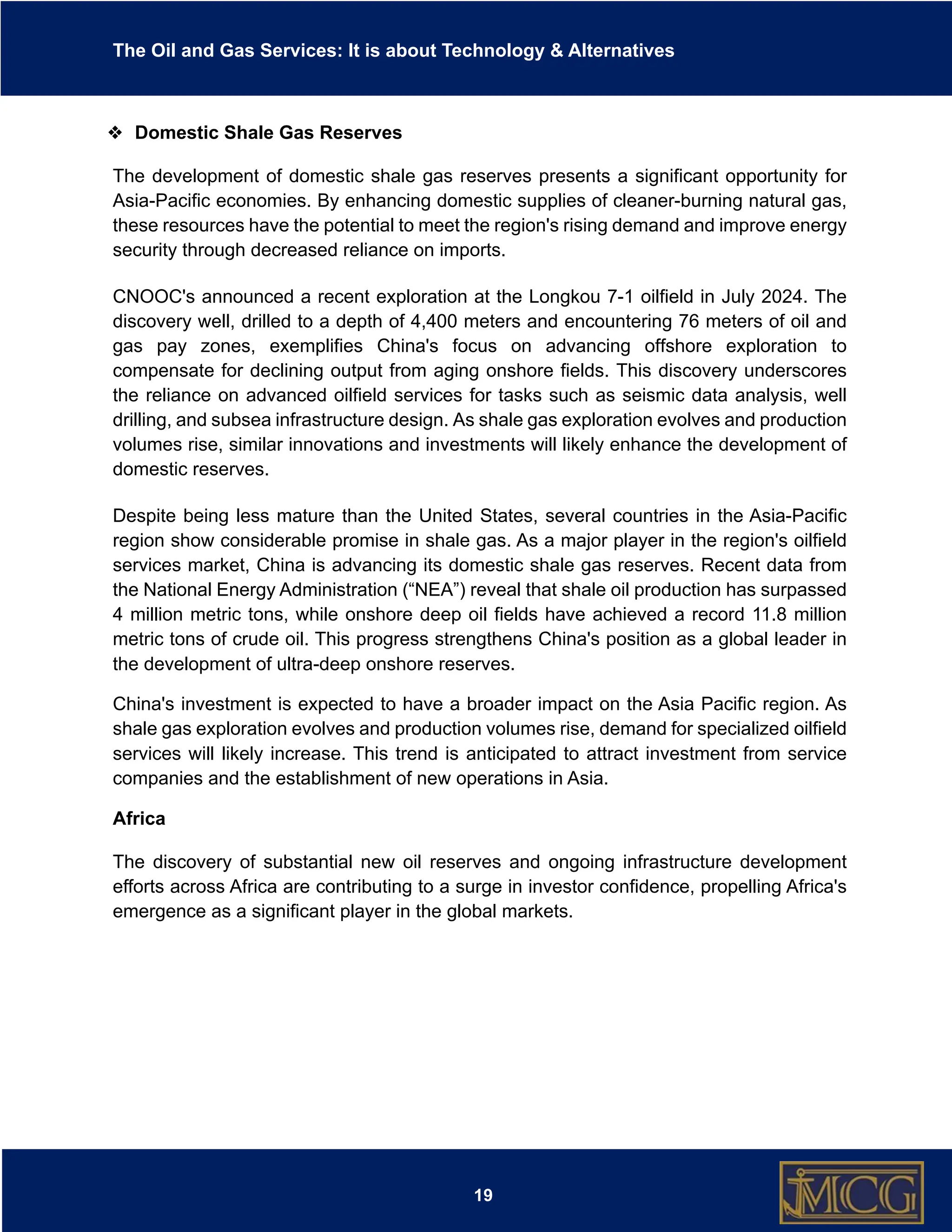M Capital Group - Oil and Gas Services - It is about Technology ...