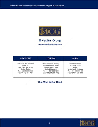 M Capital Group - Oil and Gas Services - It is about Technology ...