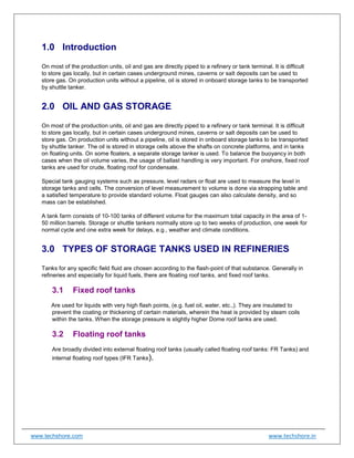 Oil and gas storage | PDF