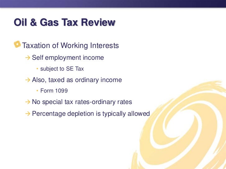 Oil and gas tax review