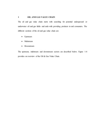 Oil and gas value chain | DOCX