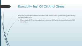 Production of oil and vegetable ghee ppt | PPT