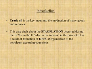 "Oil and the Economy" Economics Case study | PPTX