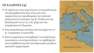 Η ιστορία της Ρώμης: Οι λαοί της ιταλικής χερσονήσου | PPSX