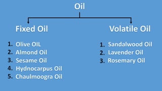 oil as liquid vehicle.pptx used in homoeopathy pharmacy for preparation ...