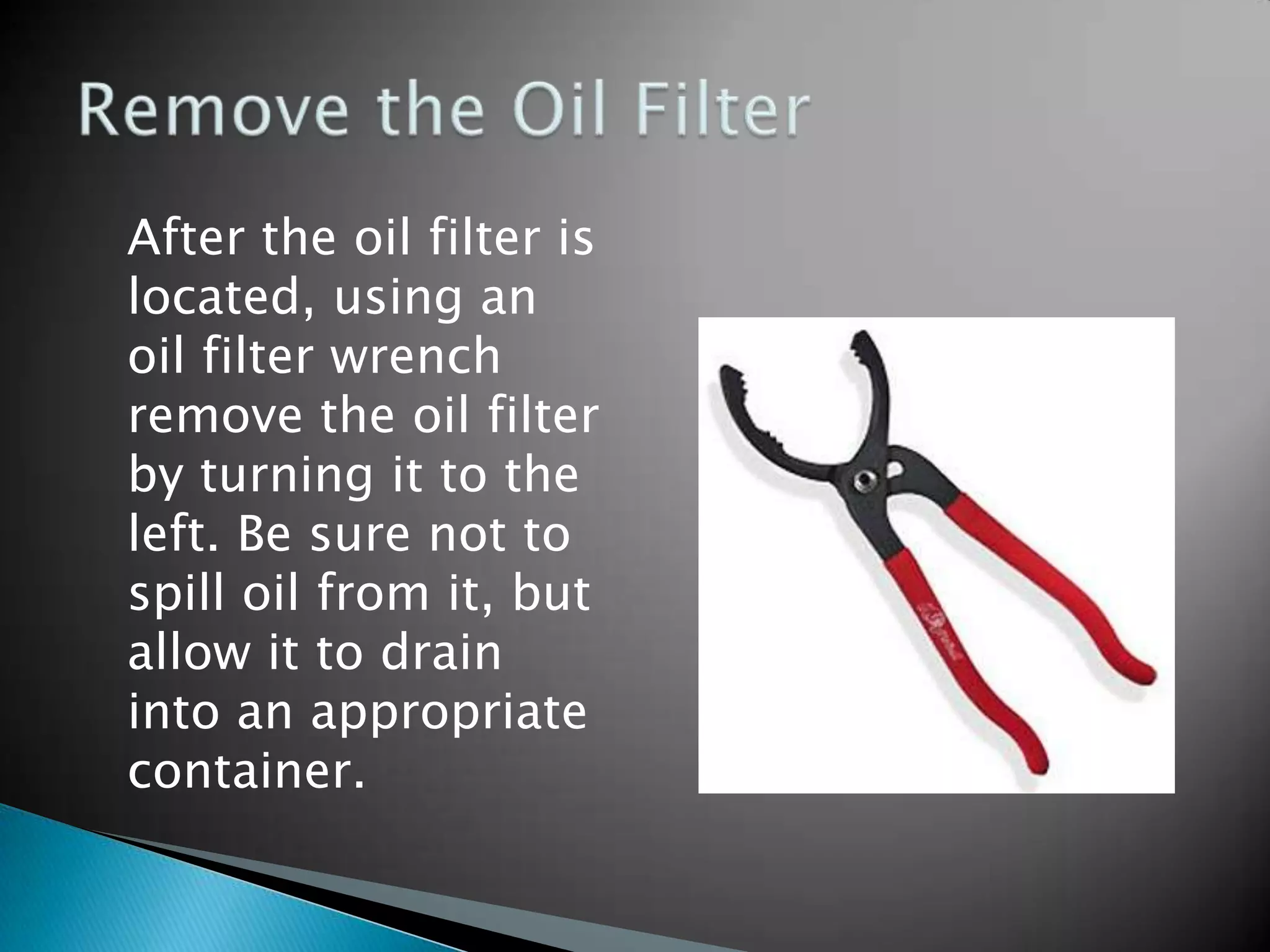 Oil Change Instructions | PPTX