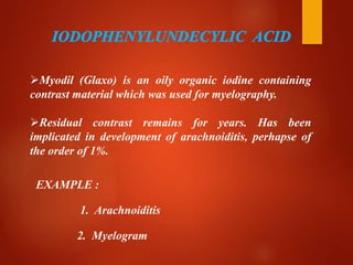 OIL CONTRAST MEDIA IN RADIOLOGY | PPTX