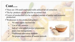 Oil crop cultivation & value addition process in jaffna | PPT