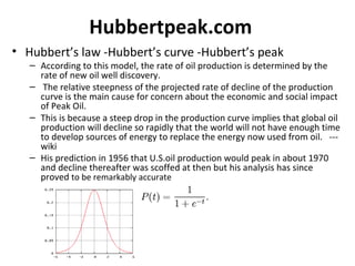Oil Factor | PPT | Commodities | Economy