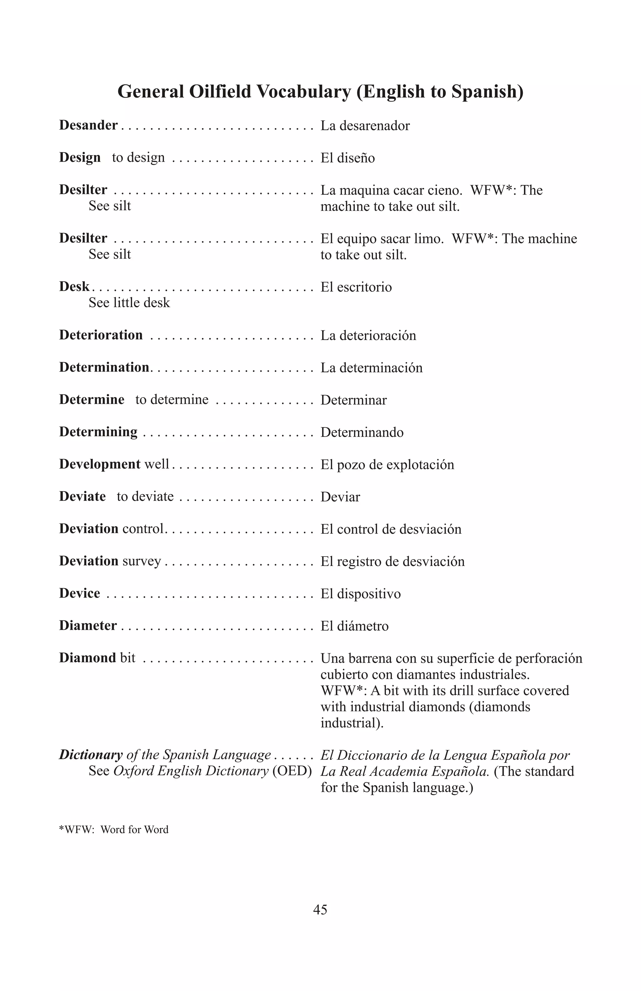 Oilfield english spanish-dictionary | PDF