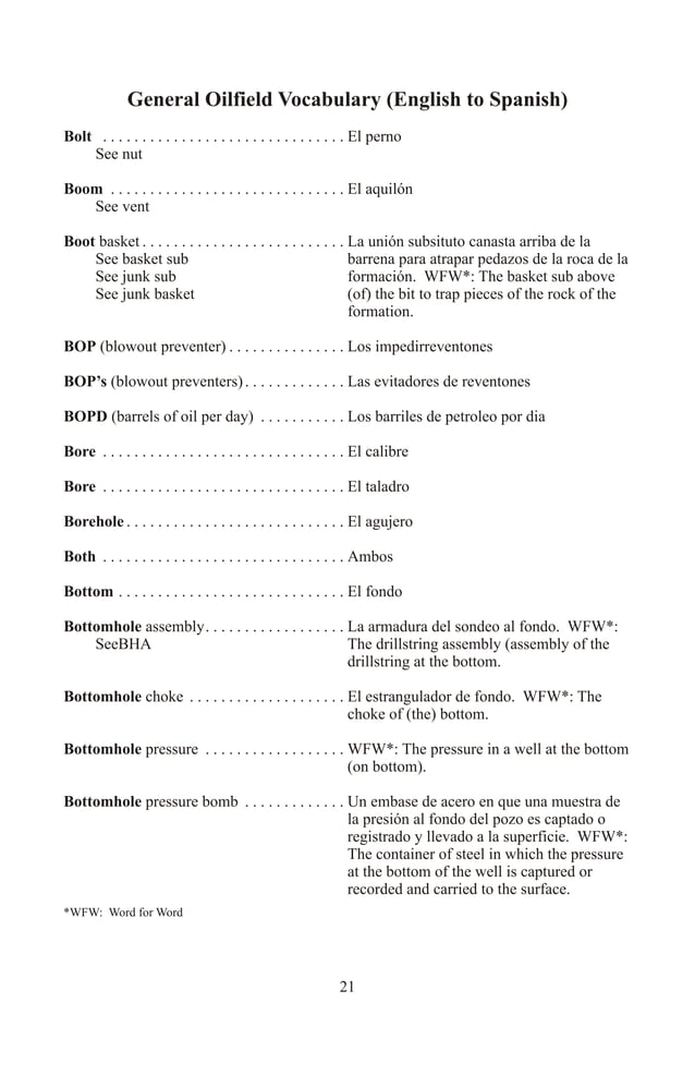 Oilfield english spanish-dictionary | PDF | Free Download