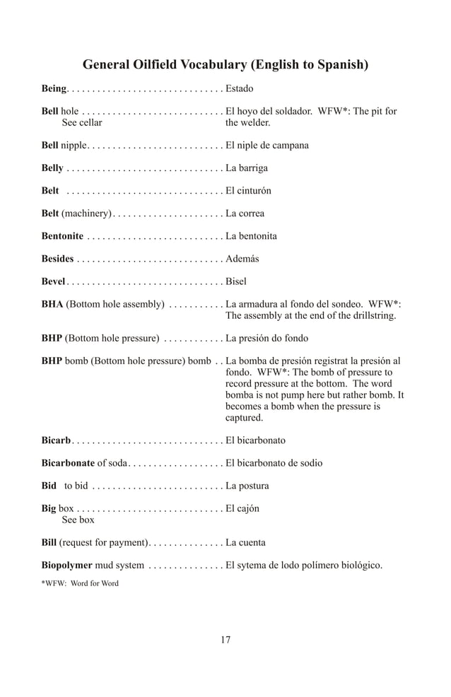 Oilfield english spanish dictionary | PDF
