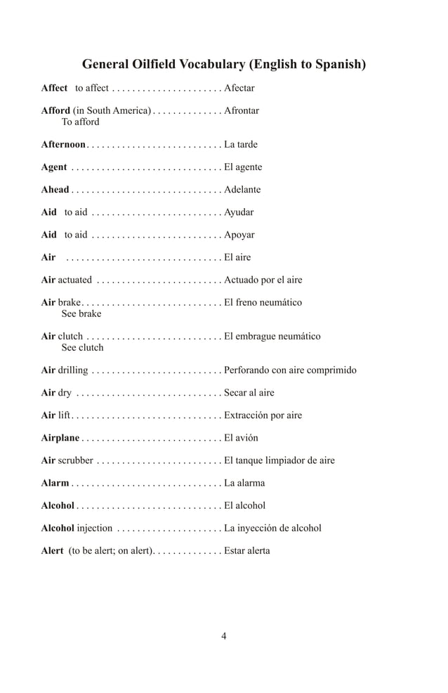 Oilfield english spanish dictionary | PDF