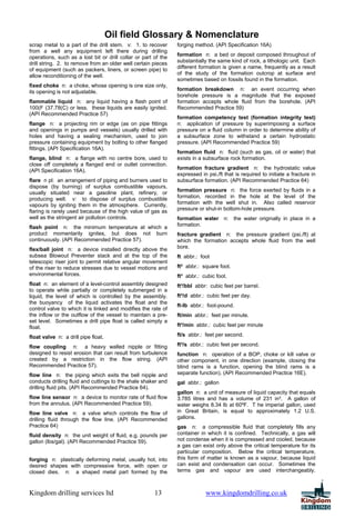 Oilfield glossary | PDF
