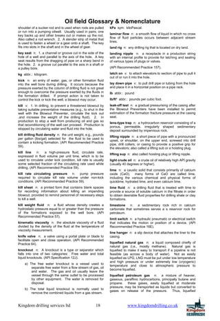 Oilfield glossary | PDF