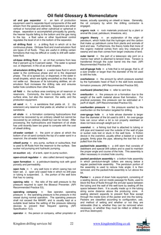 Oilfield glossary | PDF