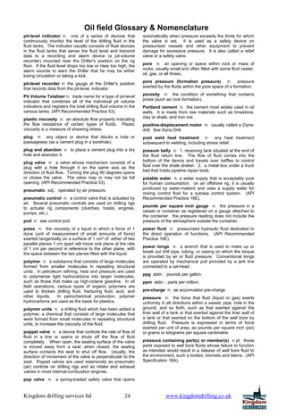 Oilfield glossary | PDF