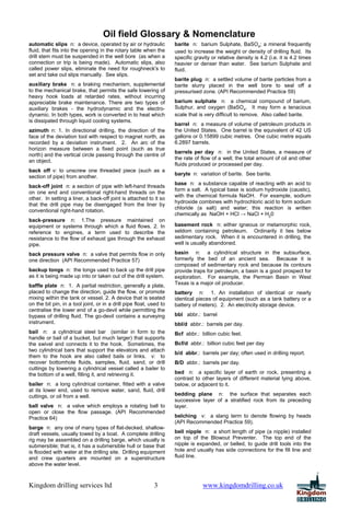 Oilfield glossary | PDF