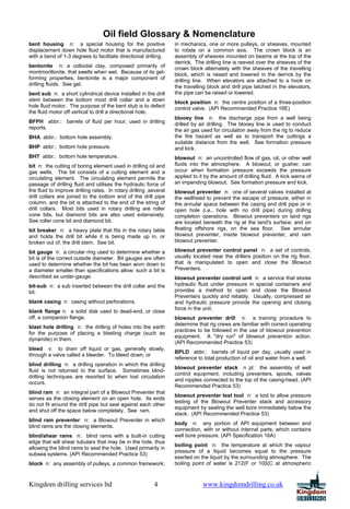 Oilfield glossary | PDF