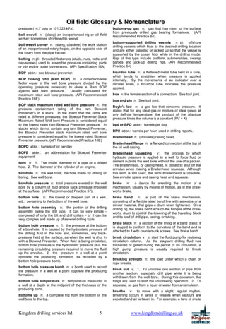 Oilfield glossary | PDF