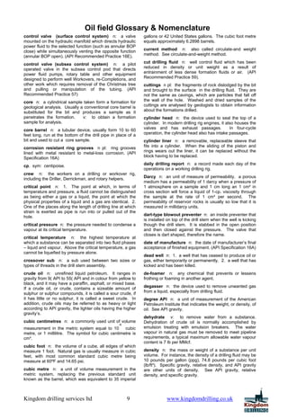 Oilfield glossary | PDF