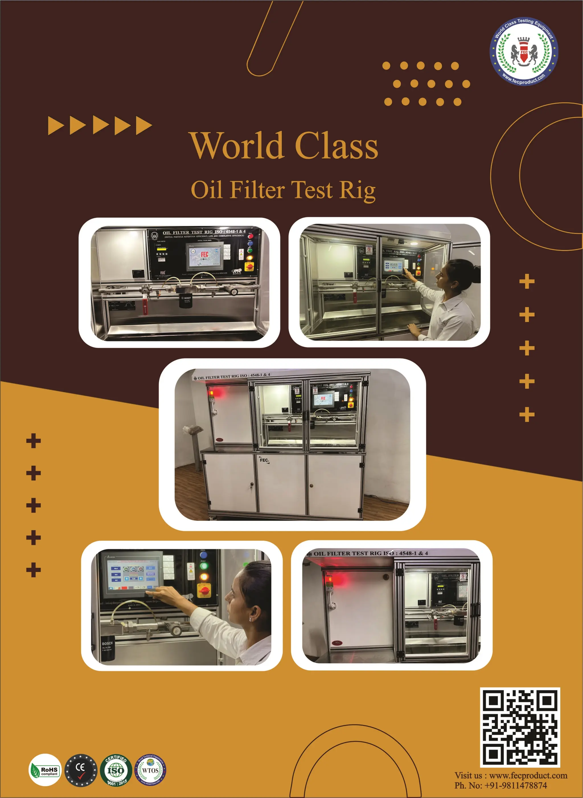 ISO 4548-1 & ISO 4548-4 Oil Filter Test Equipment | PDF
