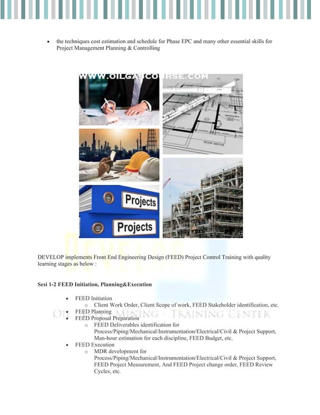 Front End Engineering Design (FEED) Project Control Training | PDF