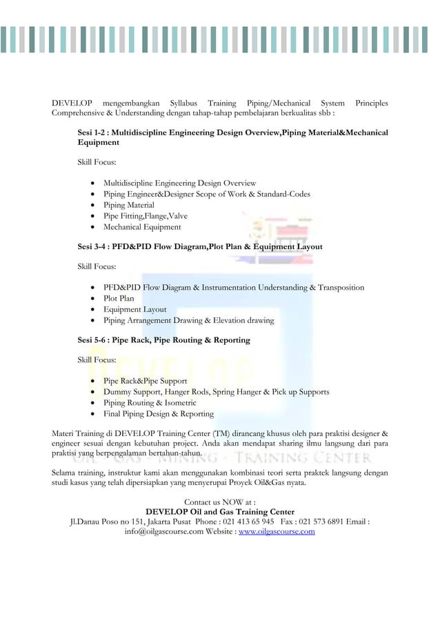 Piping-Mechanical System Fundamental Comprehensive&Understanding Course ...