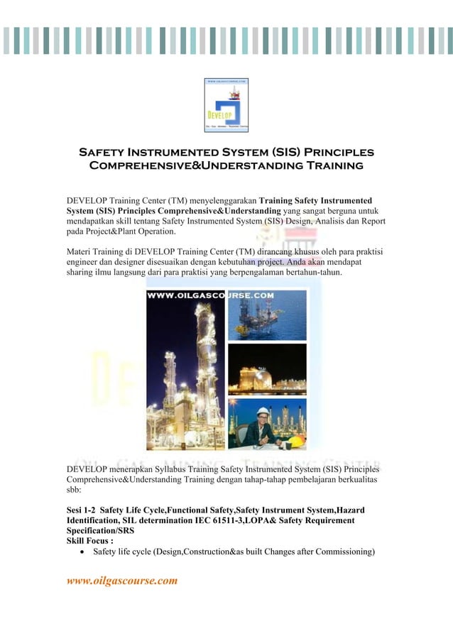 Safety Instrumented System (SIS) Principles Comprehensive&Understanding ...