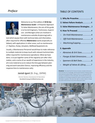Oil & Gas Maintenance Guide | PDF