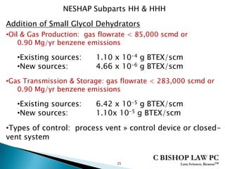 Impact of New NSPS and NESHAP Regulations on Oil & Gas Industry | PPTX